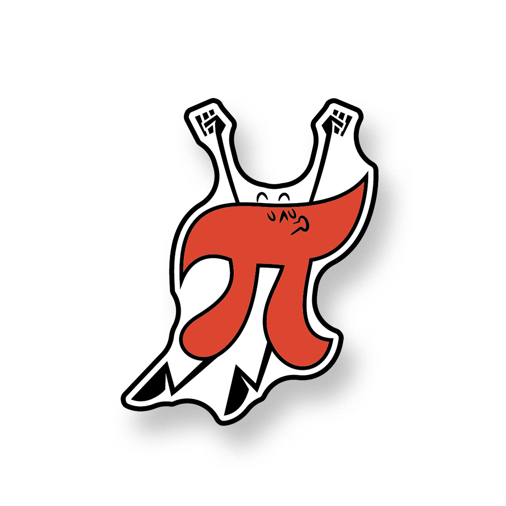 Custom Croc Charm - Pi Guy Jumping: Mathnasium