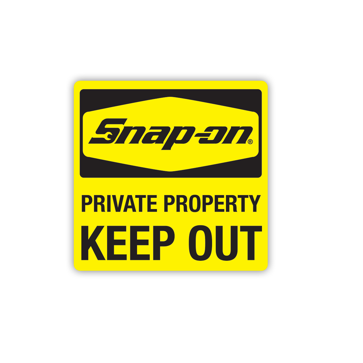 Keep Out Decal 10-Pack: Snap-on Consumer