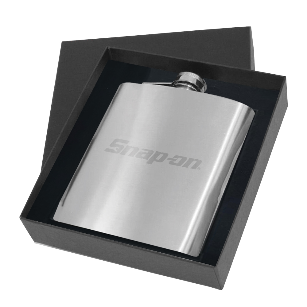 8 oz. Stainless Steel Flask: Snap-on Consumer