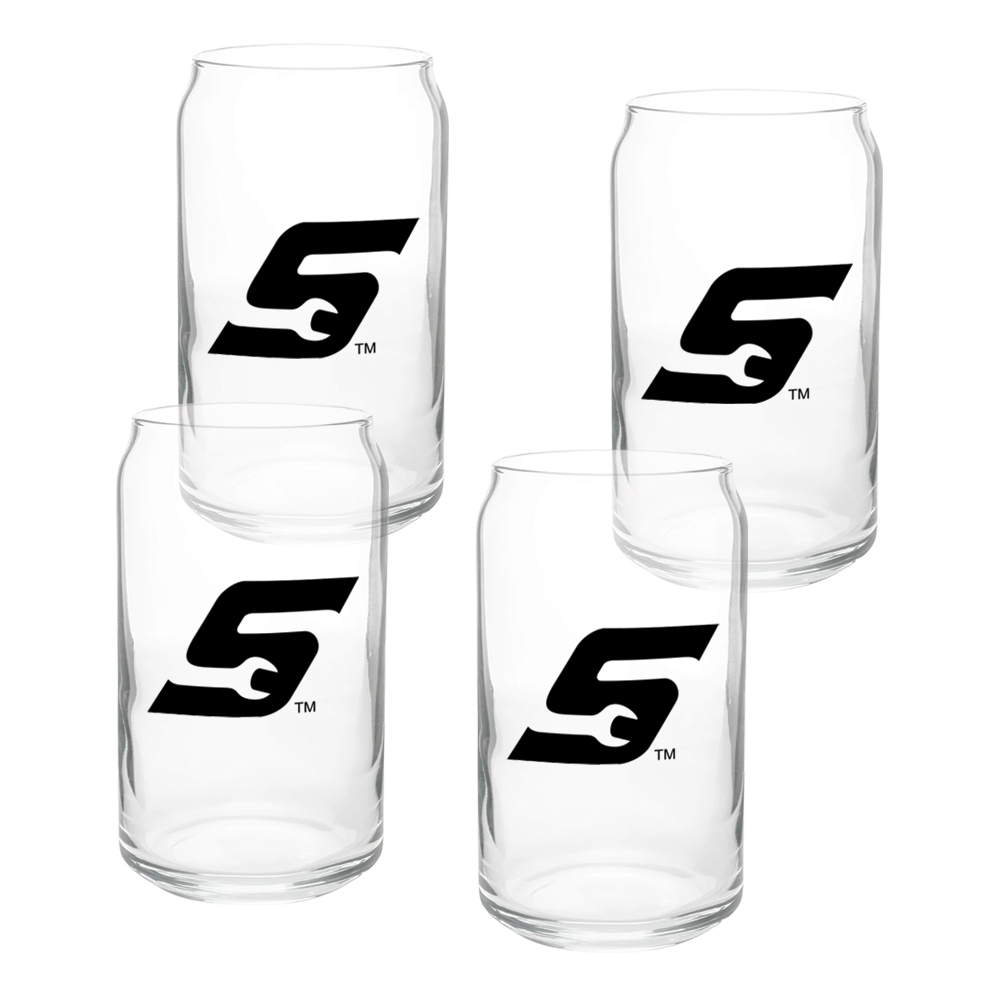 Can Glass Set of 4: Snap-on Consumer
