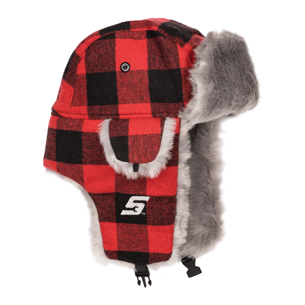 Red/Black Winter Cap: Snap-on Consumer