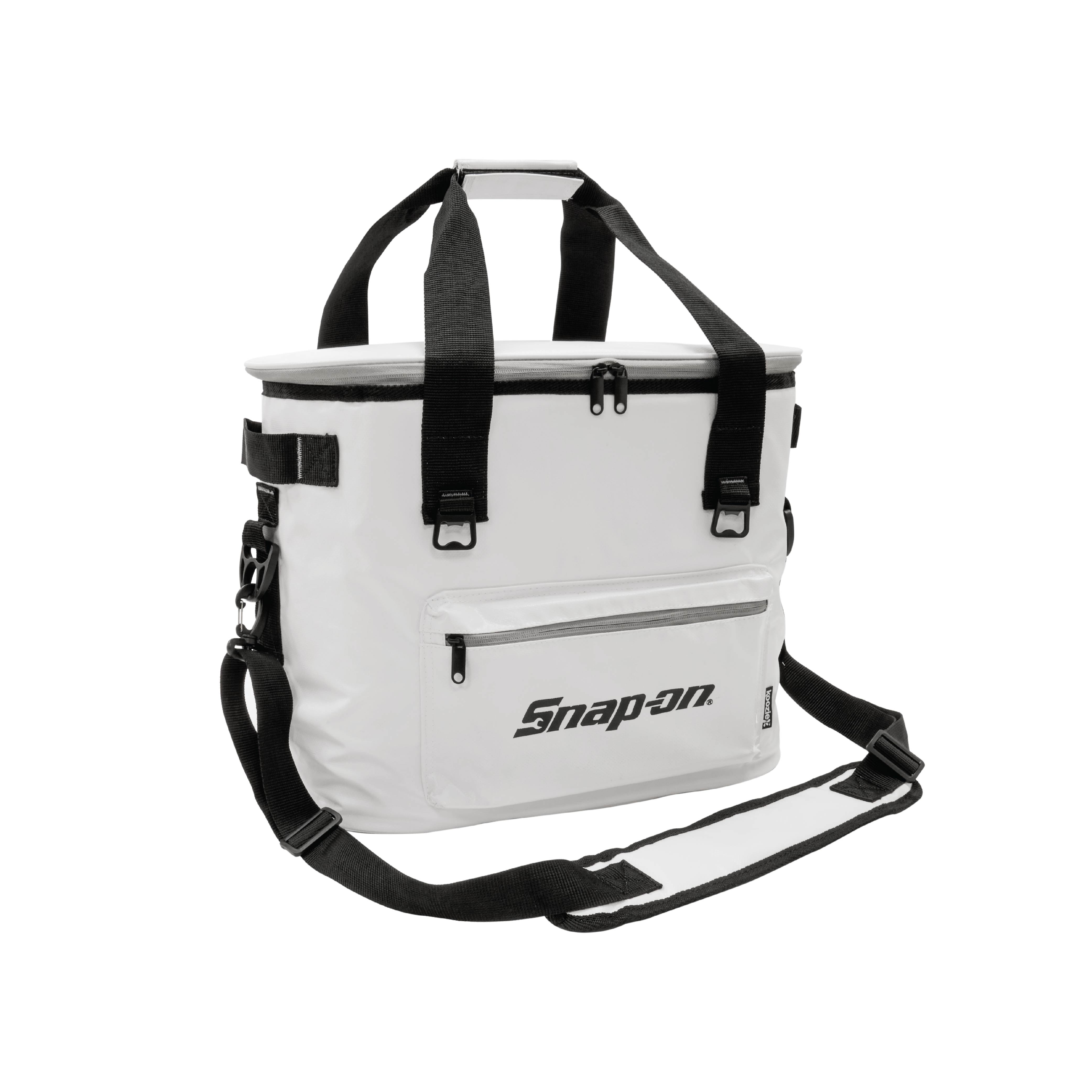 White 36-Can Cooler: Snap-on Consumer