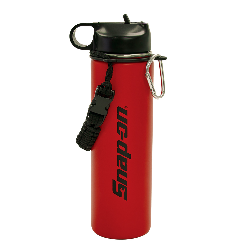 22 oz. Red Water Bottle w/ Carabiner: Snap-on Consumer