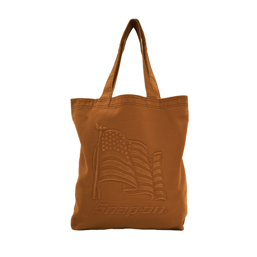 USA Made Tan Tote Bag: Snap-on Consumer