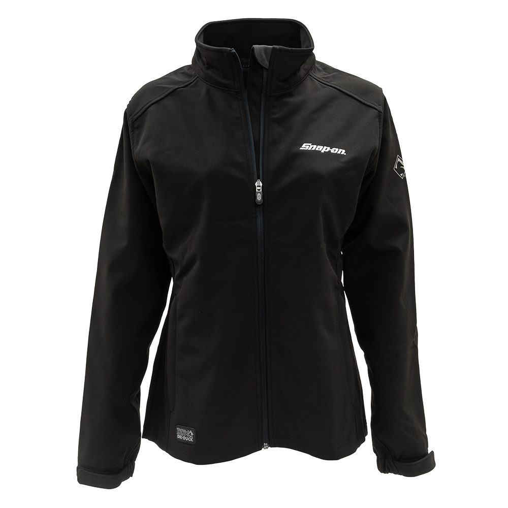 Ladies' DRI DUCK® Black Softshell Jacket: Snap-on Consumer