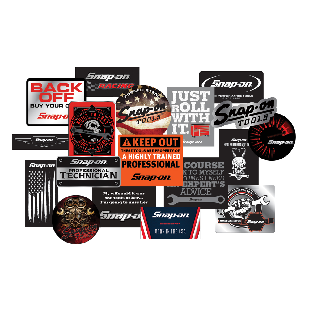 Decal Kit 30- Pack Assorted: Snap-on Consumer