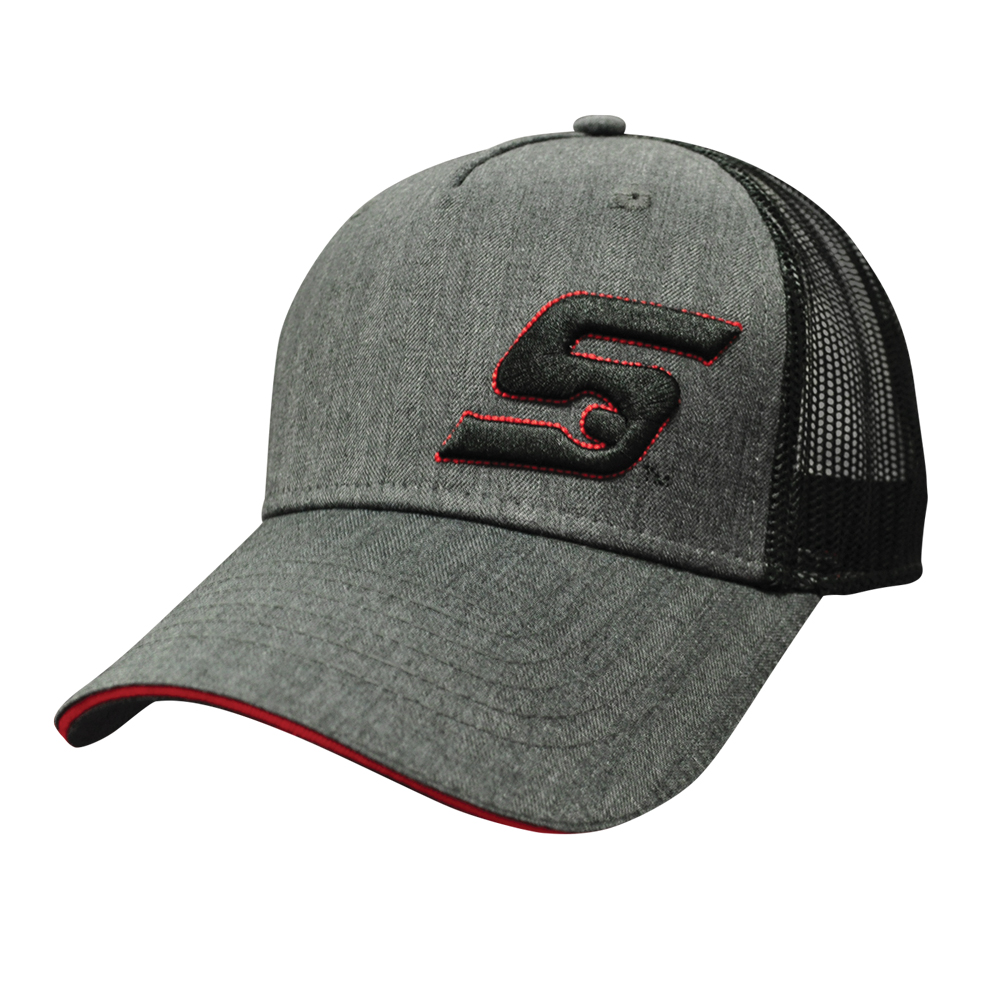 3D Heather Grey Mesh Cap: Snap-on Consumer