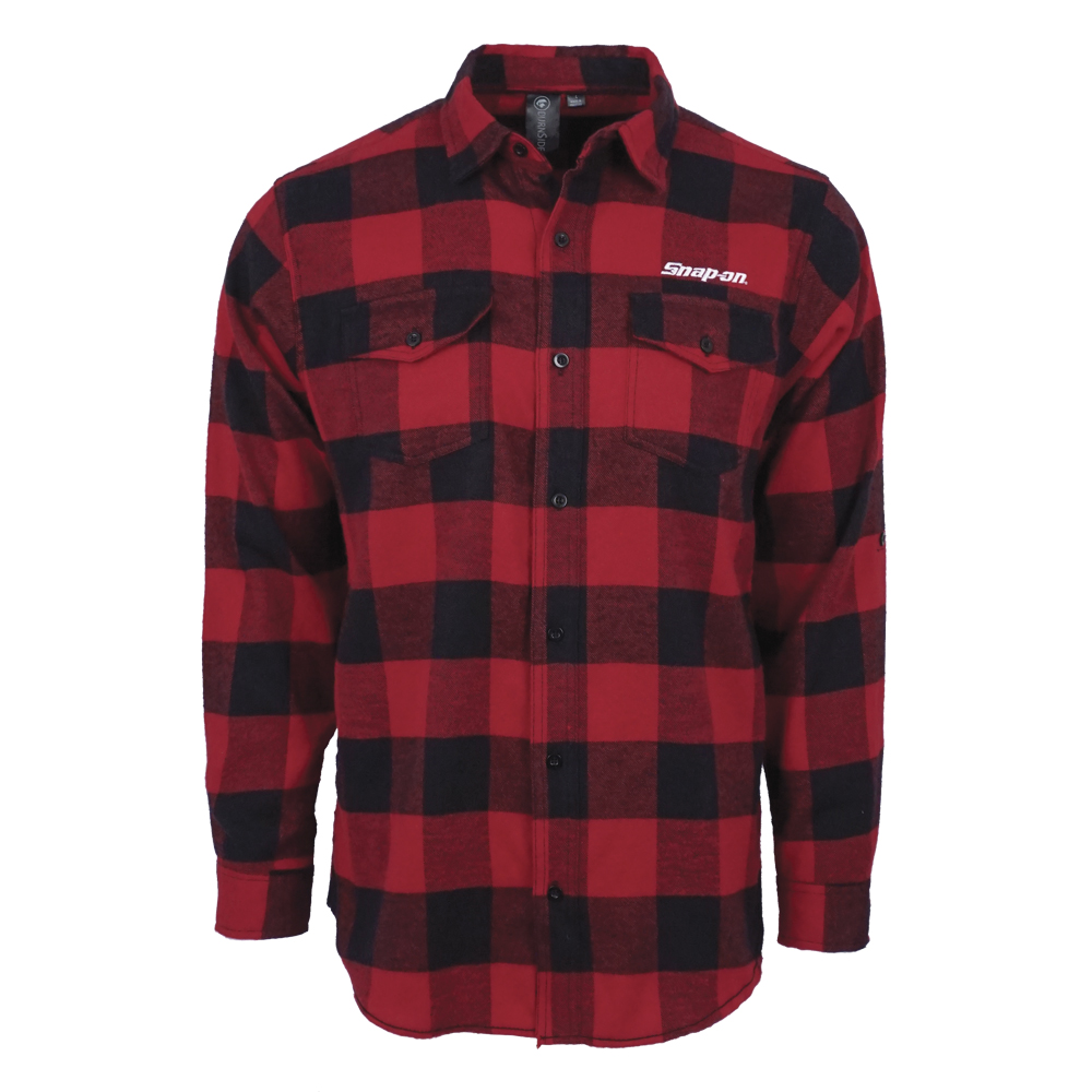 Black/Red Flannel Shirt: Snap-on Consumer