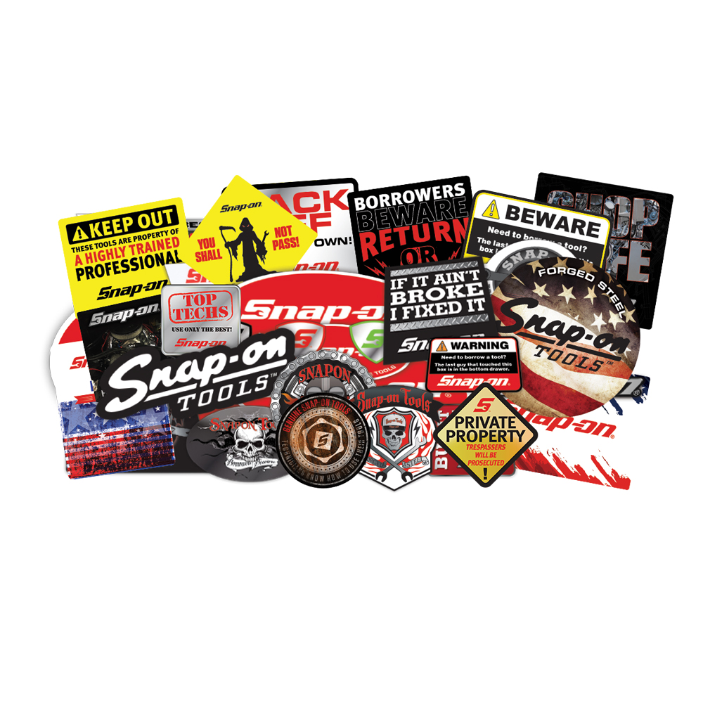Decal Kit 30- Pack Assorted: Snap-on Consumer