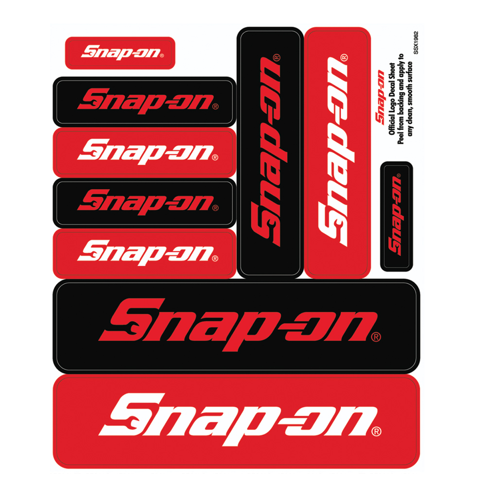 Official Logo Decal Sheet 10-Pack: Snap-on Consumer
