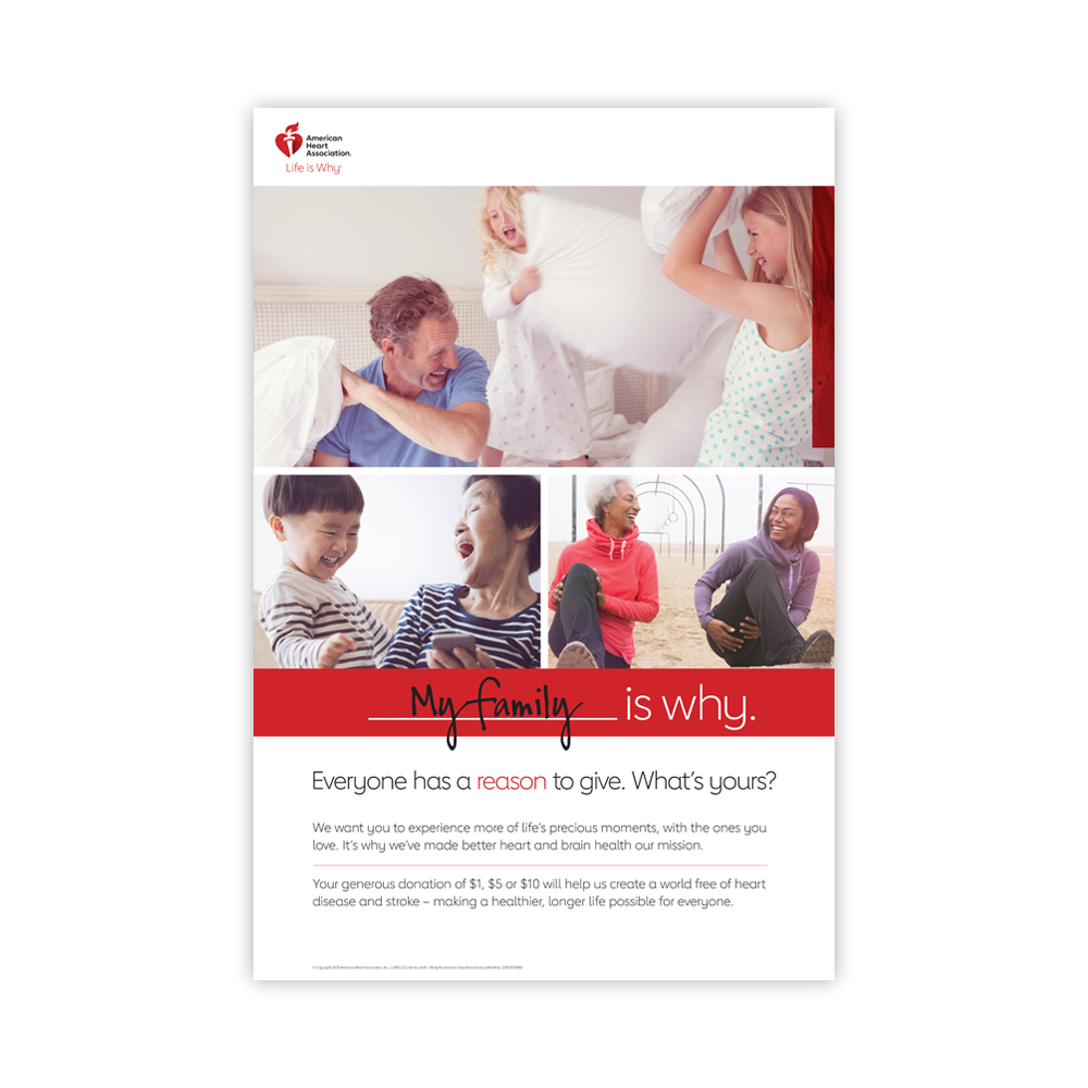 American Heart Association - Life Is Why Print Materials: 12 by 18 In ...